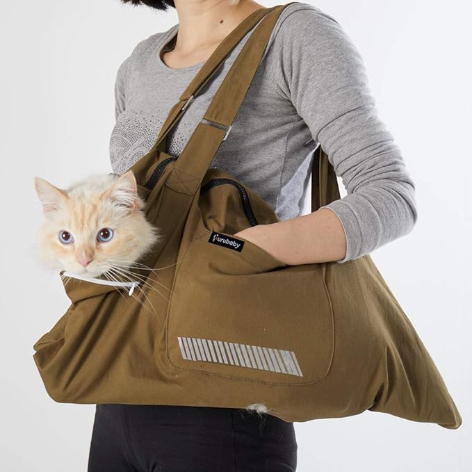 Amazon.com : Furubaby Cat Sack Grooming Bag Soft Sided Cat Carrier ...