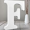 Amazon.com: AOCEAN 12 Inch White Big Wood Letters Unfinished Wooden ...