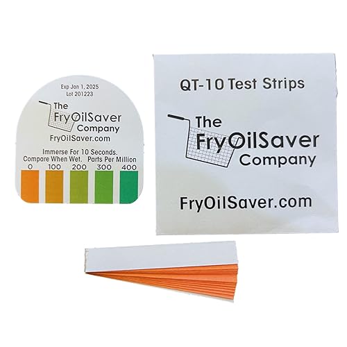 Steramine Quat Test Strips for Food Service by FryOilSaver Co., 32x ...