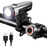 Amazon.com : AUOPLUS Rechargeable Bike Light Set, Super Bright Bicycle ...