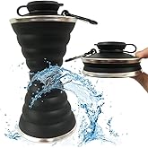 Amazon.com: Magiclocci Collapsible Water Bottle, Reuseable BPA Free Silicone Foldable Water ...