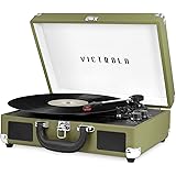 Amazon.com: Victrola Vintage 3-Speed Bluetooth Portable Suitcase Record Player with Built-in ...