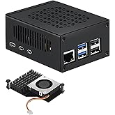 Amazon.com: KKSB Case for Raspberry Pi 5 with Space for Hats, Add-on Boards, Cooler, and NVMe ...