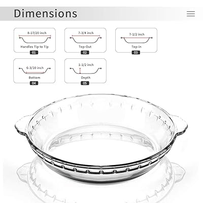 Sale > small glass pie pans > in stock