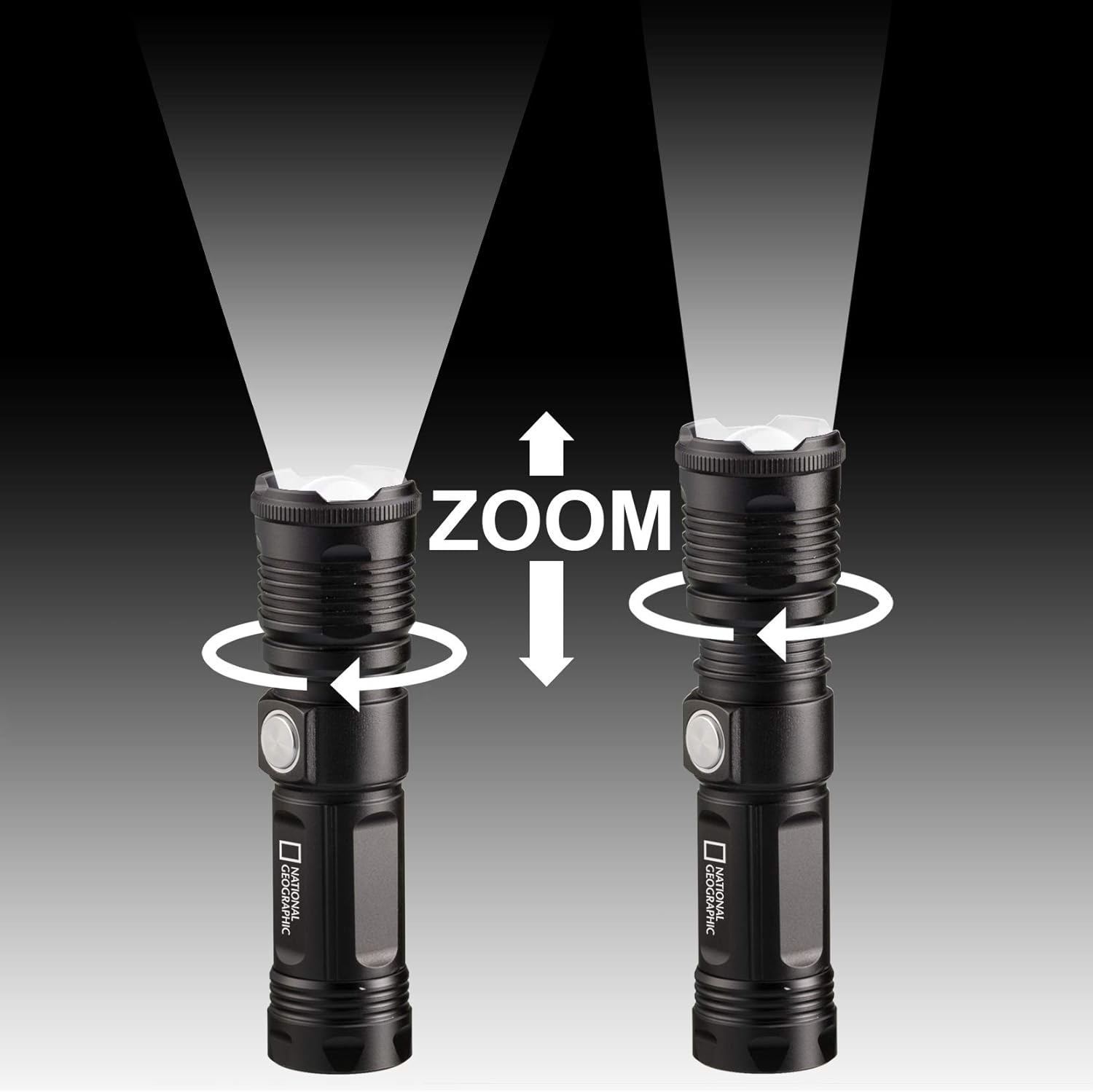 National Geographic ILUMINOS 1000 LED Zoom Torch 1000 Lumen - BigaMart