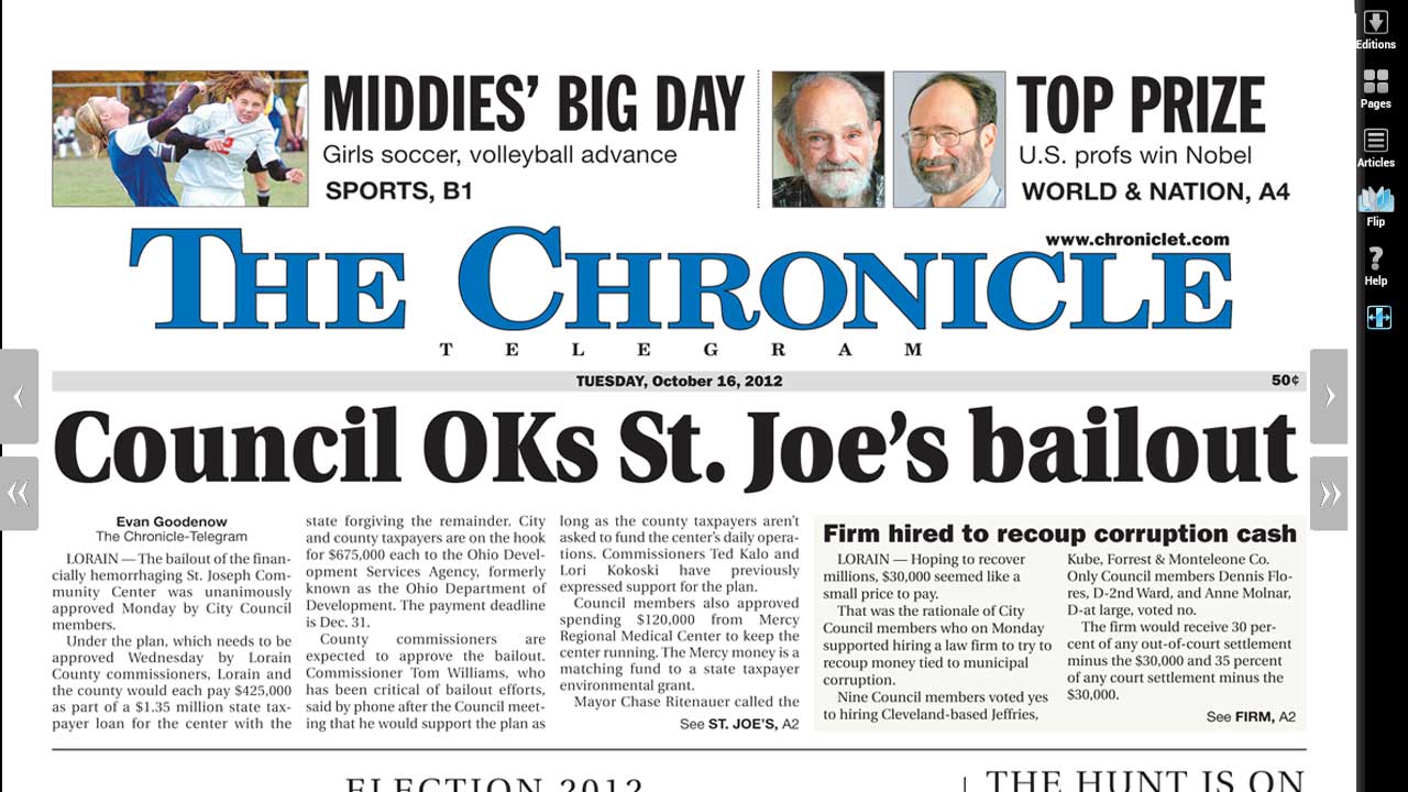Amazon.com: Chronicle Telegram E-Edition: Appstore for Android