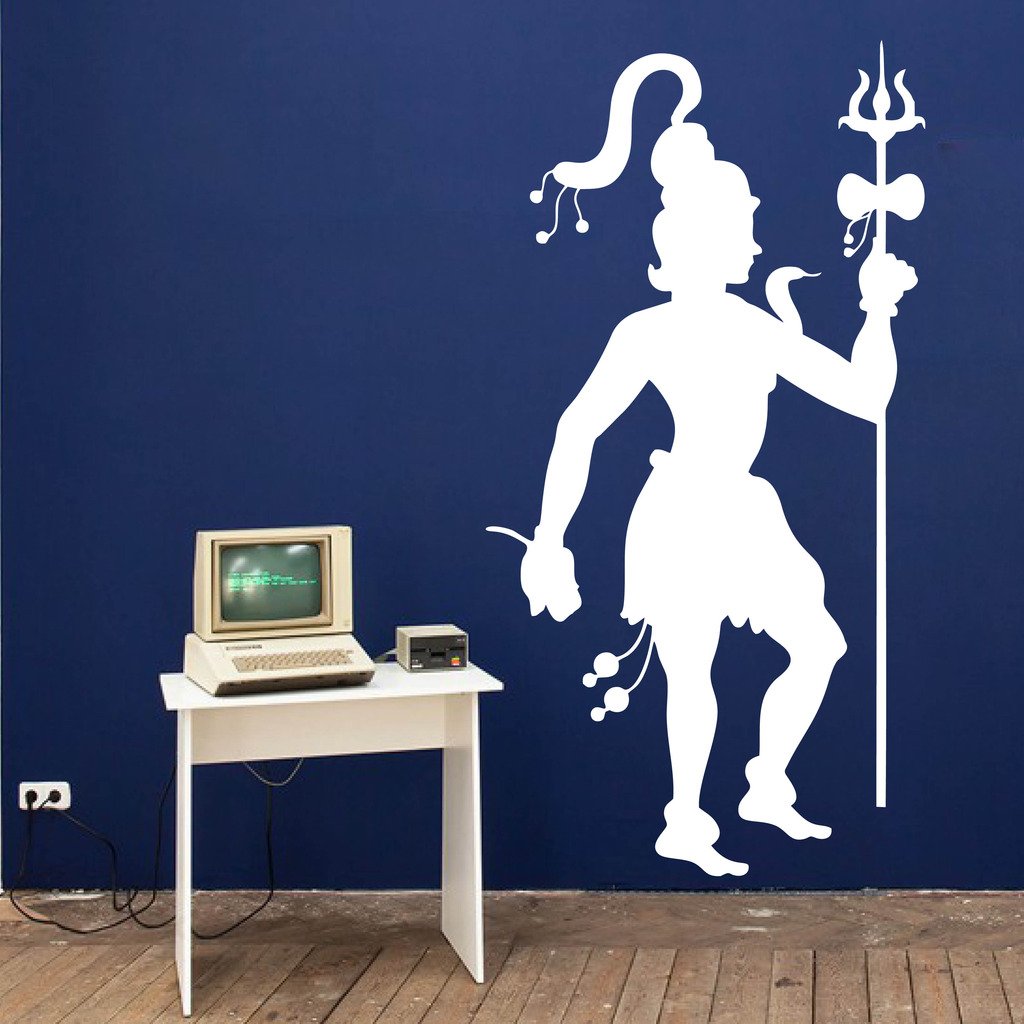 Buy Decor Villa Shiv ji Wall Sticker & Decal (PVC Vinyl, Size -50 cm x ...