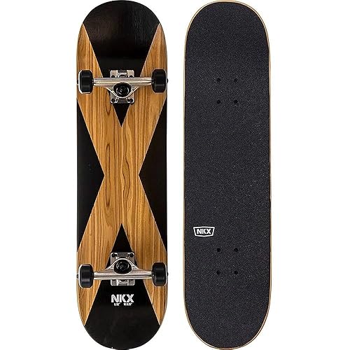 NKX Trick Skateboard 8.25" (Pro-X) 7 Layer Canadian Maple Professional ...