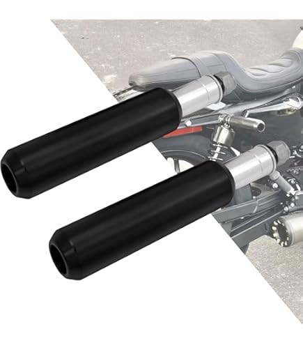 Mild Steel Slider WOWTK Passenger Peg Crash Bar/Frame Slider For Harley ...