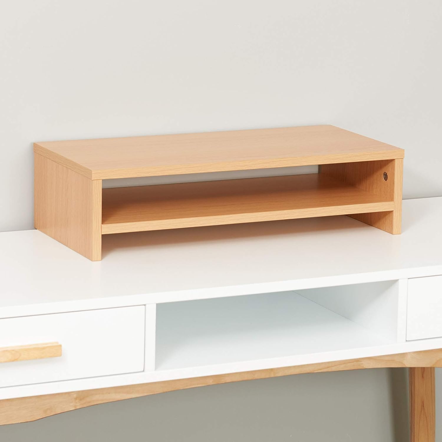 Arredamento Vari Colori Hartleys Rialzo per Monitor Effetto Legno a 2 ...