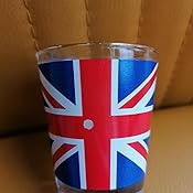 Modern, Hip Union Jack Shot Glass (Set of 2 / Two Shot Glasses) British ...