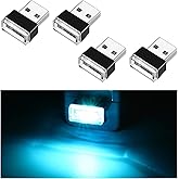 Amazon.com: Hbxdeco 4 PCS USB LED Car Interior Atmosphere Lamp ...