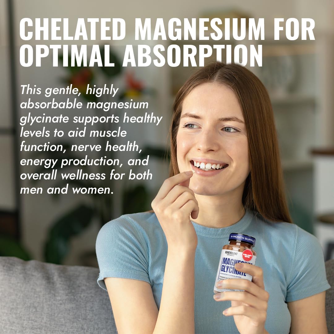 Mua Magnesium Glycinate 500mg – Chelated & Buffered High-Absorption ...