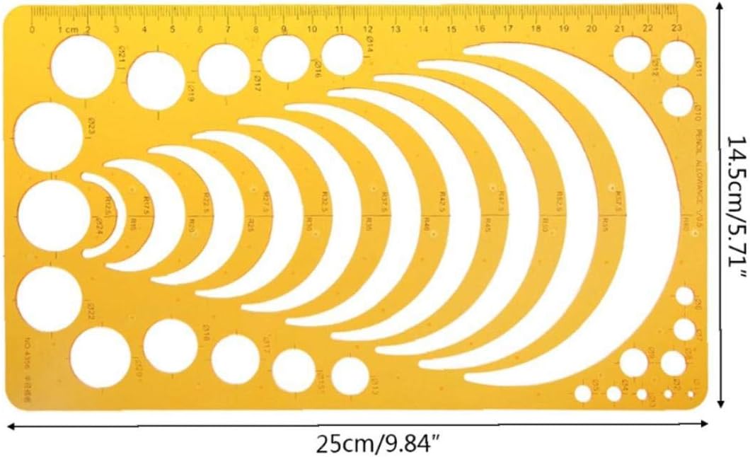 Flexible Plastic Circle Radius Master Drawing Template Stencil for ...