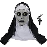 Amazon.com: CHEALLTHION TOYS Halloween Nun Scary Latex Mask Halloween ...
