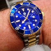 Henry Jay Mens 23K Gold Plated Two Tone Stainless Steel "Specialty ...