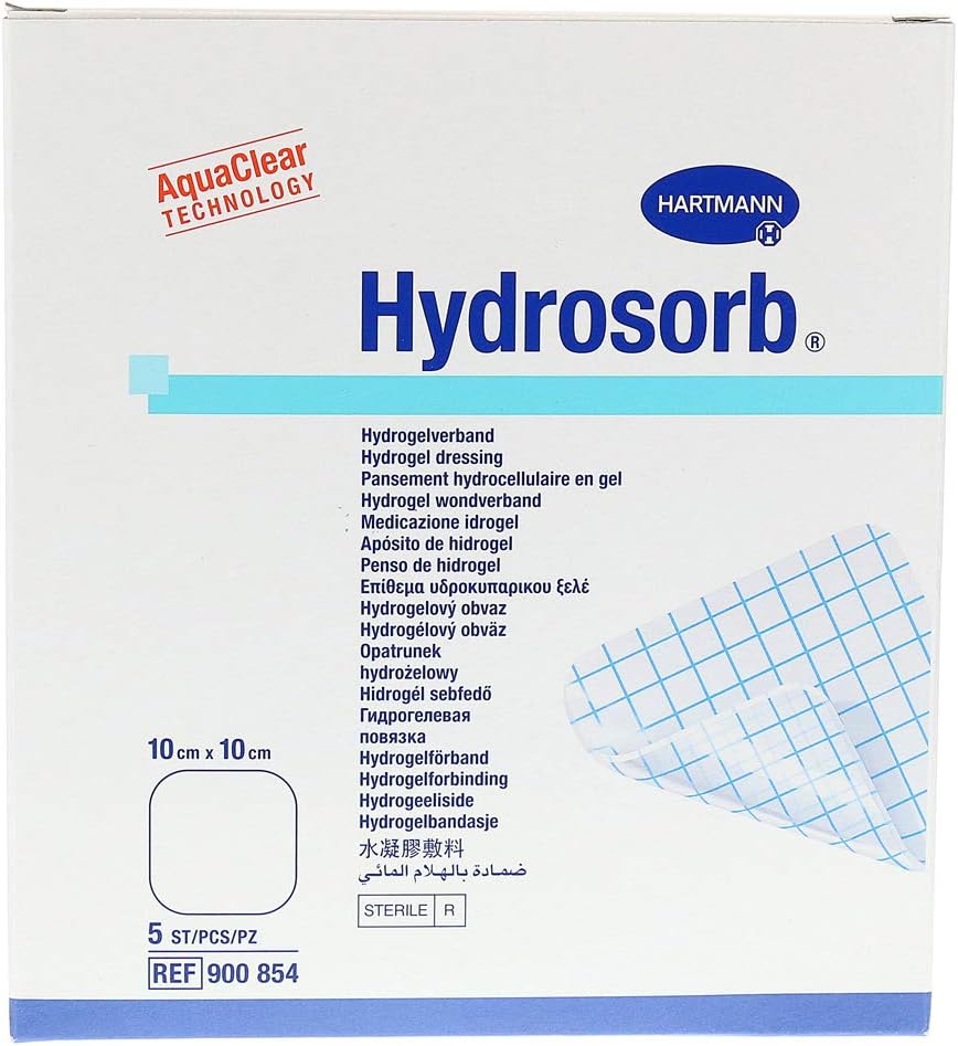 HYDROSORB Dressings 10 x 10 cm (Pack of 5): Amazon.co.uk: Health ...