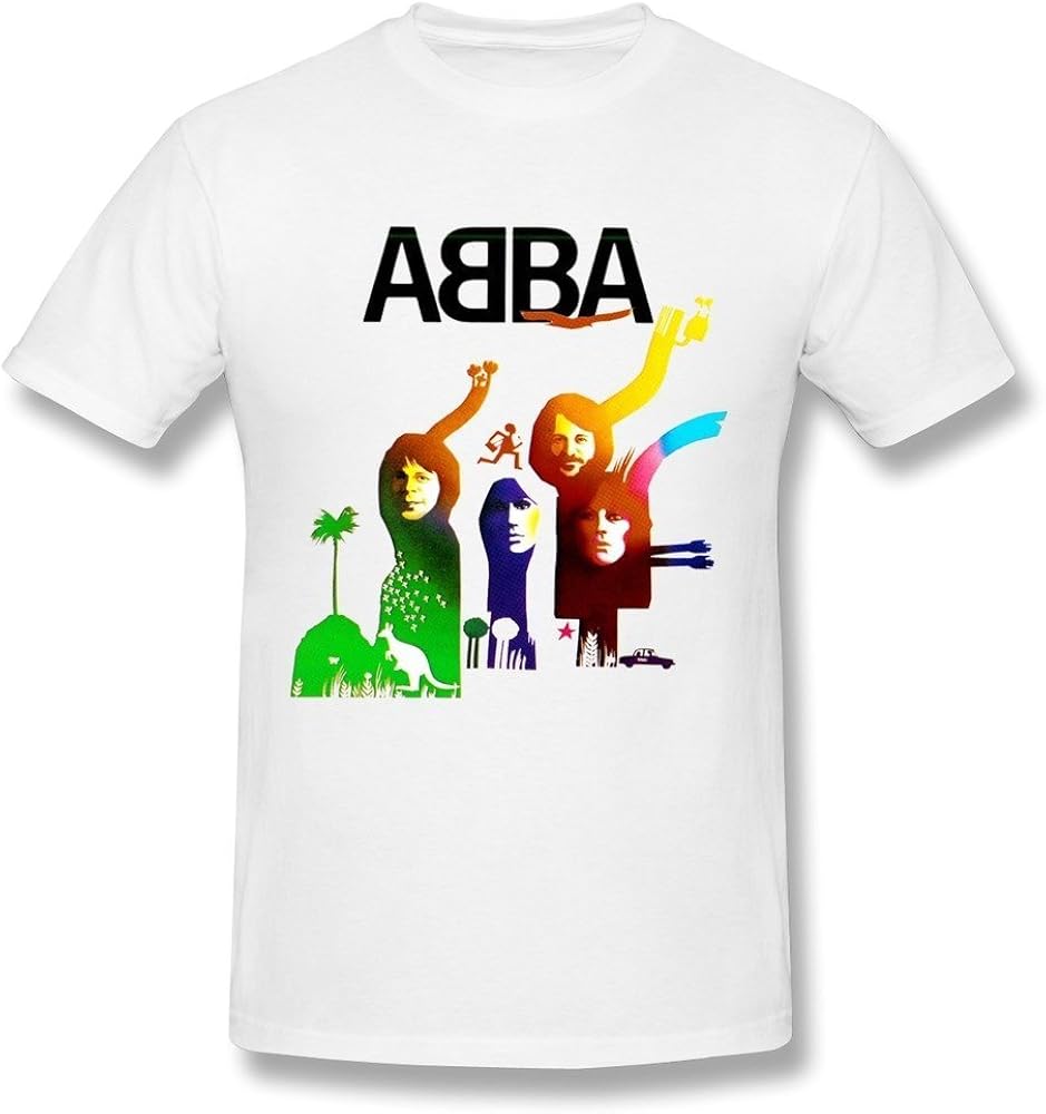 Amazon.com: PAYYAND Men's ABBA Pop Group Logo T-Shirt: Clothing