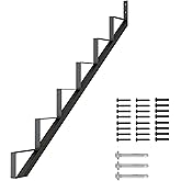 Steel Stair Step Riser - 6 Step for Deck Height 50 inches Stair ...