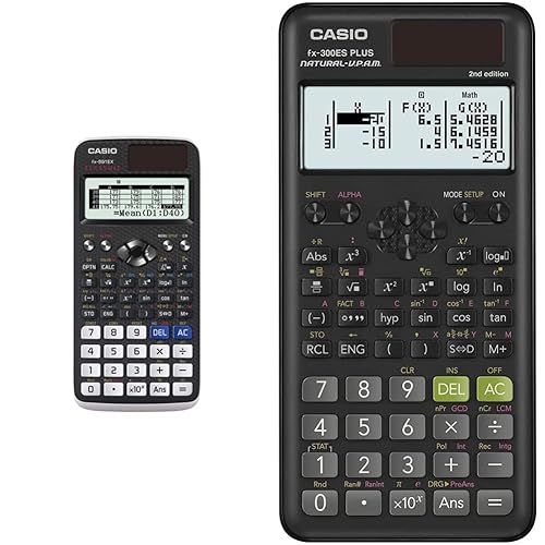 Casio FX-991EX Engineering/Scientific Calculator (Black) and Casio fx ...