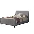 Amazon.com: Alpine Furniture Amber Bed, Standard King, Gray : Home ...