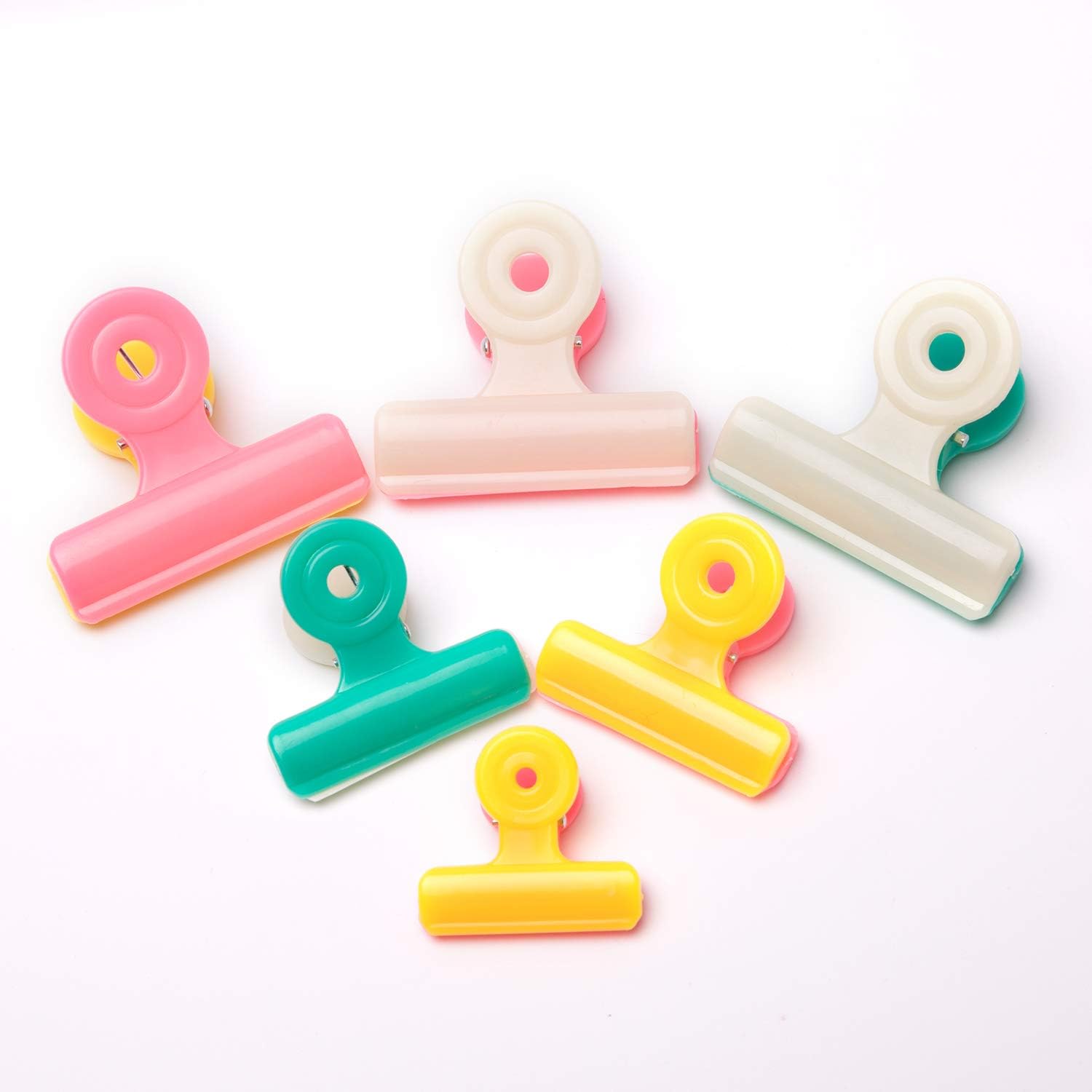 16 Pack Plastic Chip Bag Clips, Assorted Sizes and Colors Bag Sealing ...