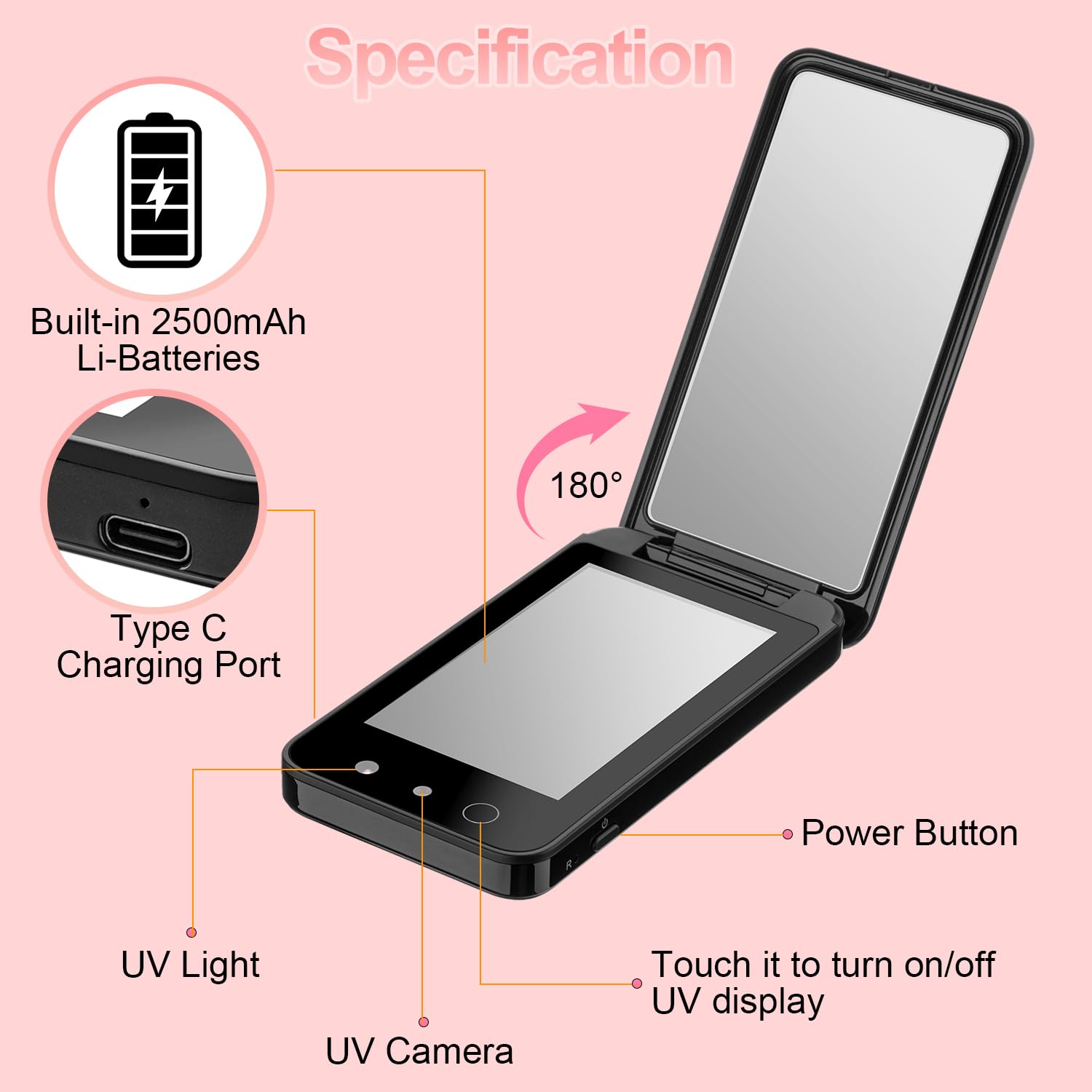 Mua Vanexiss UV Camera for Sunscreen Test UV Mirror Sunscreen Camera, 4 ...