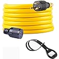 Amazon.com: Yodotek 50FT Heavy Duty 3 Prong Generator Locking Power ...