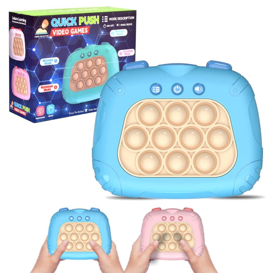 POJZIUY Upgrade Pop Fidget Console Game Pro Toys, Light Bubble Puzzle ...