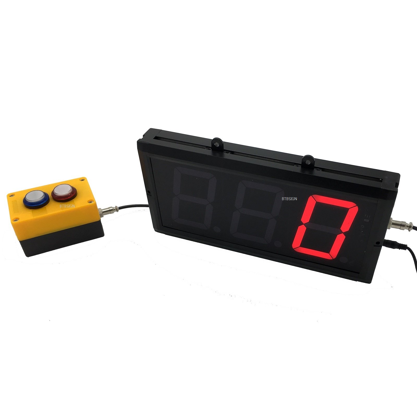 BTBSIGN LED Up/Down Counter with Switch Box & Remote Red 4'' LED Display (3Digits)