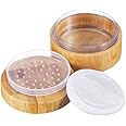 Amazon.com: 1Pk (30ml/1oz) Bamboo Empty Loose Powder Puff Case ...