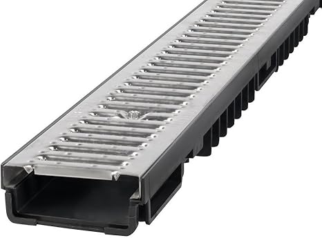 Rinne zur Entwässerung von Regenwasser mit geringer 5,5 cm Bauhöhe ...