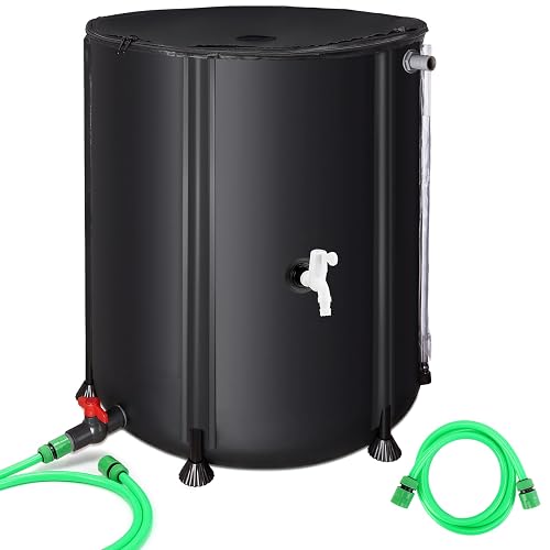 Rain Barrel Water Collection System 53 Gallon - Collapsible Portable ...