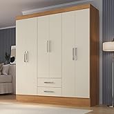 Guarda roupa casal Dubai 6 Portas 3 Gavetas Multifuncional com Painel ...