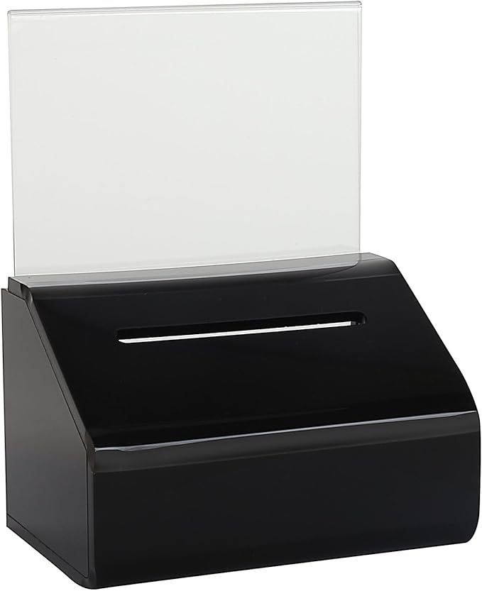 Amazon.com : MCB Acrylic Donation & Ballot Box, Ticket Raffles ...