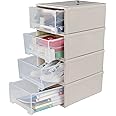 Amazon.com: Sadstory 18 Quart Plastic Stacking Storage Drawers, Stackbale Drawers Units, 4 Packs ...