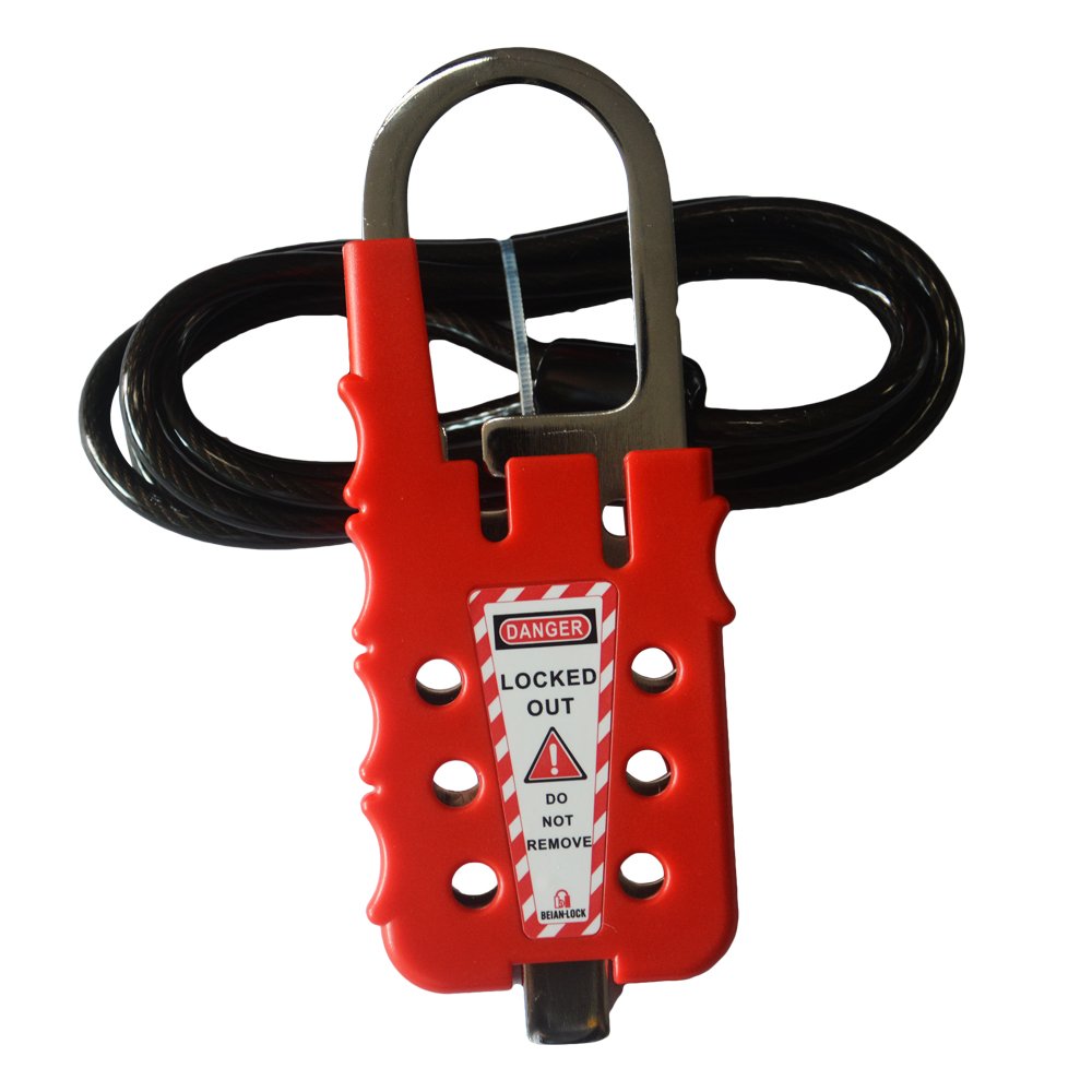 BEIAN-LOCK Wire Cable Safety Lock, 6 ft Security Cable, Red (1.8m ...