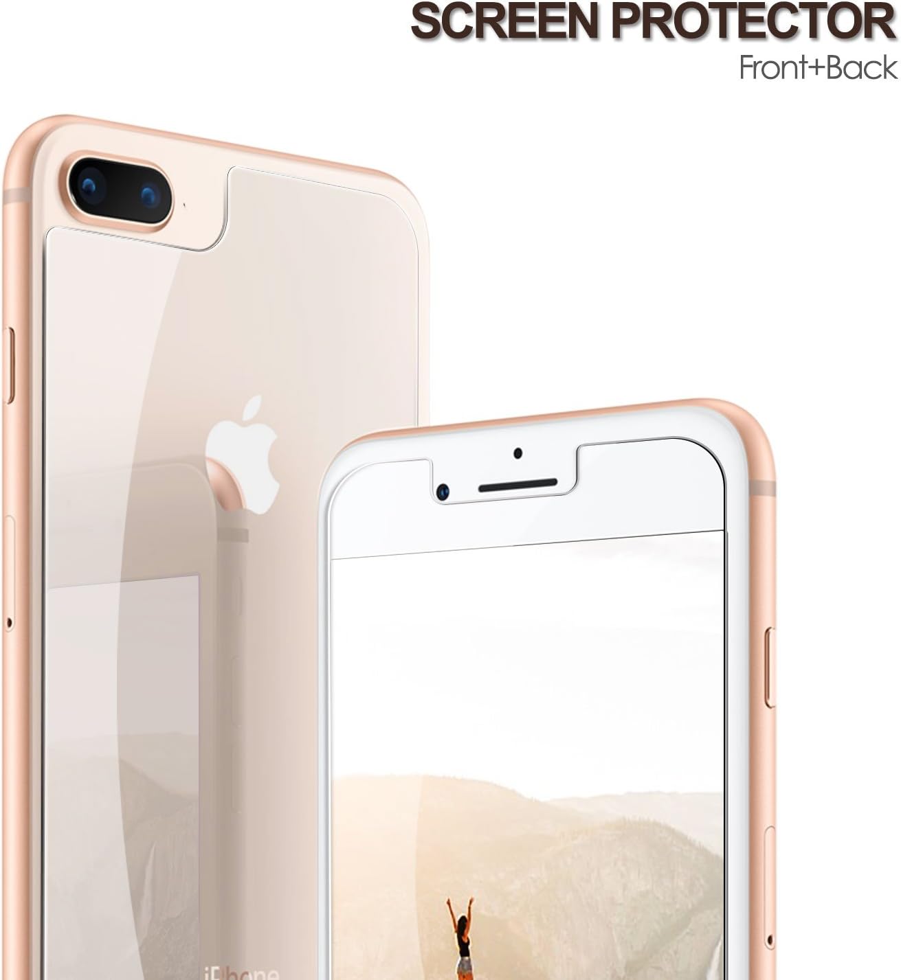 Amazon.com: iPhone 8 Plus Front and Back Glass Pack of 2|Tempered Glass ...