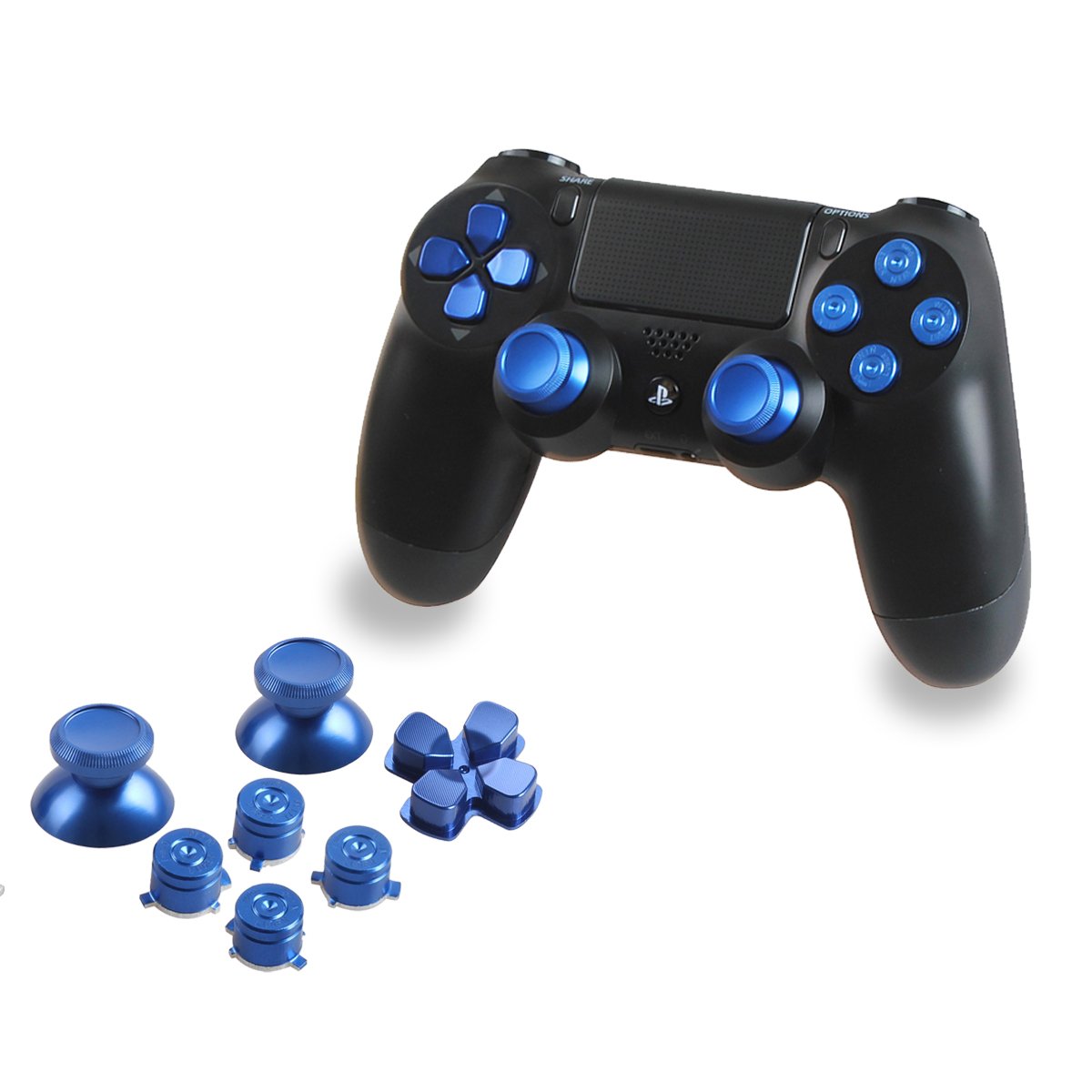 PS4 Thumbsticks Bullet Button Aluminum Custom Playstation 4 DualShock ...