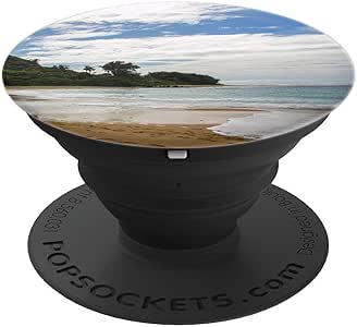 Amazon.com: Hawaii Beach Pop Socket Blue Sky Sandy Beach Ocean Mountain