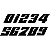 Amazon.com: Racing Numbers Vinyl Decal Sticker 0500 - Plate Numbers ...