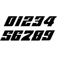 Amazon.com: Racing Numbers Vinyl Decal Sticker 0500 - Plate Numbers ...