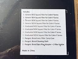 Rangers Clarity Series ND Filter kit Includes Full ND2: Amazon.co.uk ...