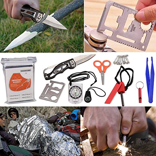 Monoki First Aid Kit Survival Kit, Emergency Survival Kit Medical ...