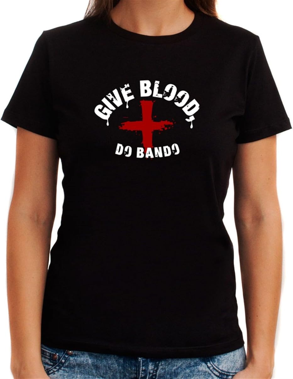 Amazon Give Blood Bando Women T Shirt Clothing amazon-give-blood-bando-women-t-shirt-clothing