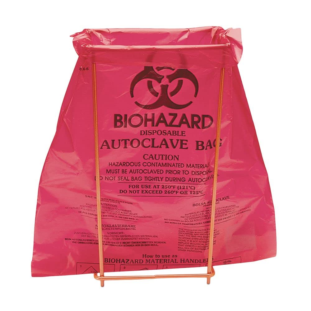 Benchtop Biohazard Disposal Bags With Holder, Box Of 100 on Galleon ...