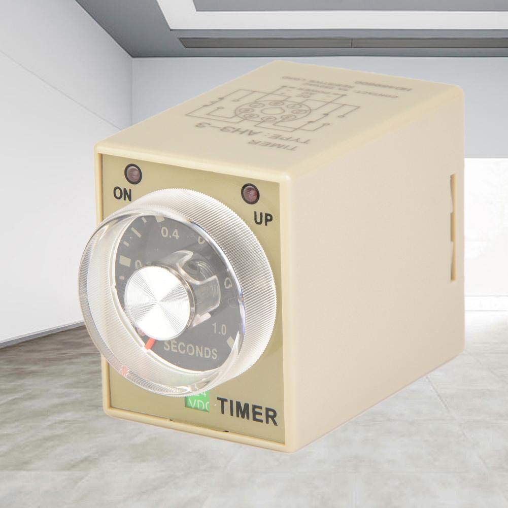 Industrial Electrical Delay Timer Relay,AH3-3 24VDC 8 Pin 1/3/6/30/60 ...