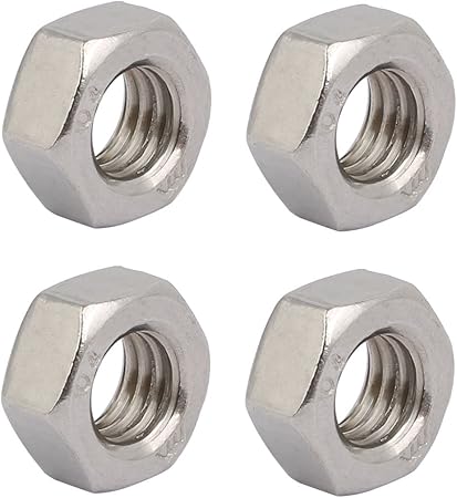 Amazon.com: uxcell 4pcs M8 x 1.25mm Pitch Metric Thread 201 Stainless ...