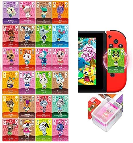 MIUVA 24 Pack NFC Tag Game Rare Villager Cards Amiibo for ACNH New Horizons, 24 pcs vNFC Game ...