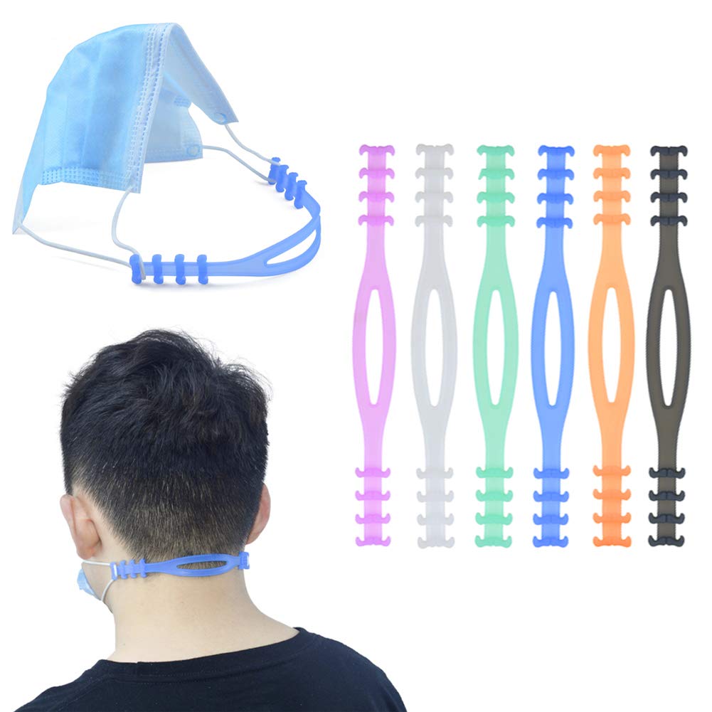 6 Pcs Silicone Mask Extension Buckle Hooks Anti-Slip Ear Protection ...